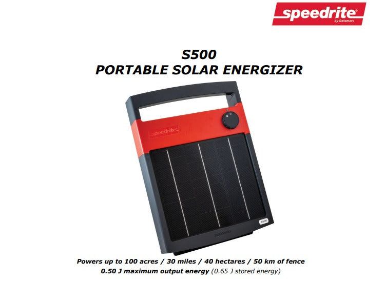 Speedrite S500 Solar Energizer – Bluebird Fencing
