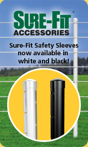 T Post Safety Sleeve with Cap Qty 25 each – Bluebird Fencing